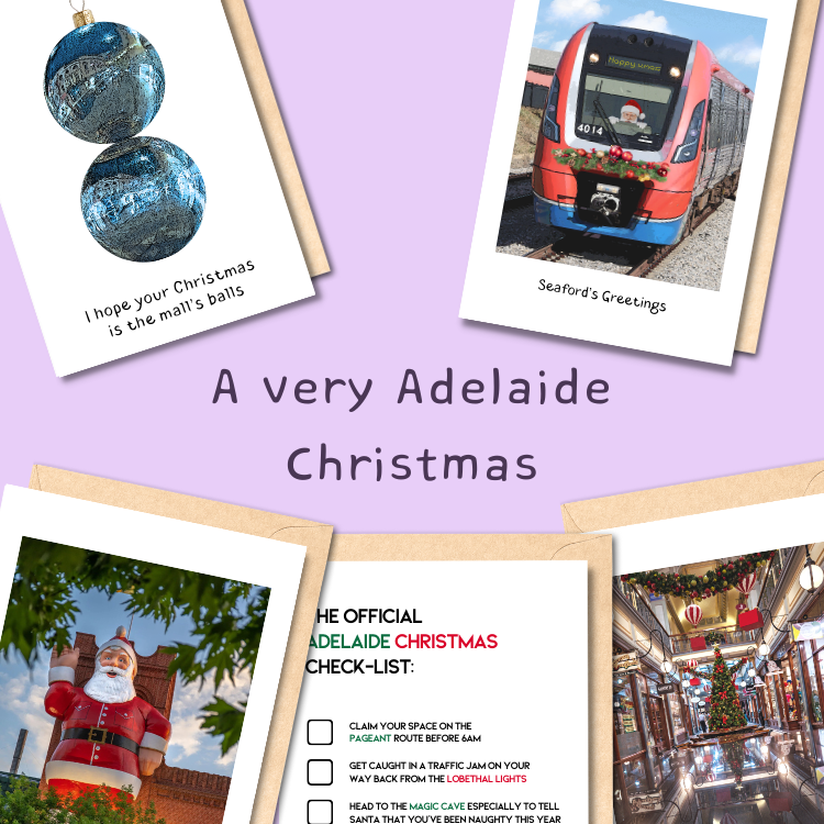 Adelaide Christmas cards - Unseasoned Greetings